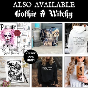 Gothic Cleaning Schedule Printable PDF Pages Daily Weekly Yearly ...