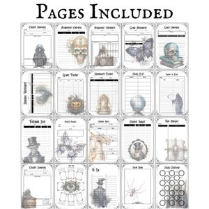Gothic Student Planner Pages Academic Planner Digital Download Study ...