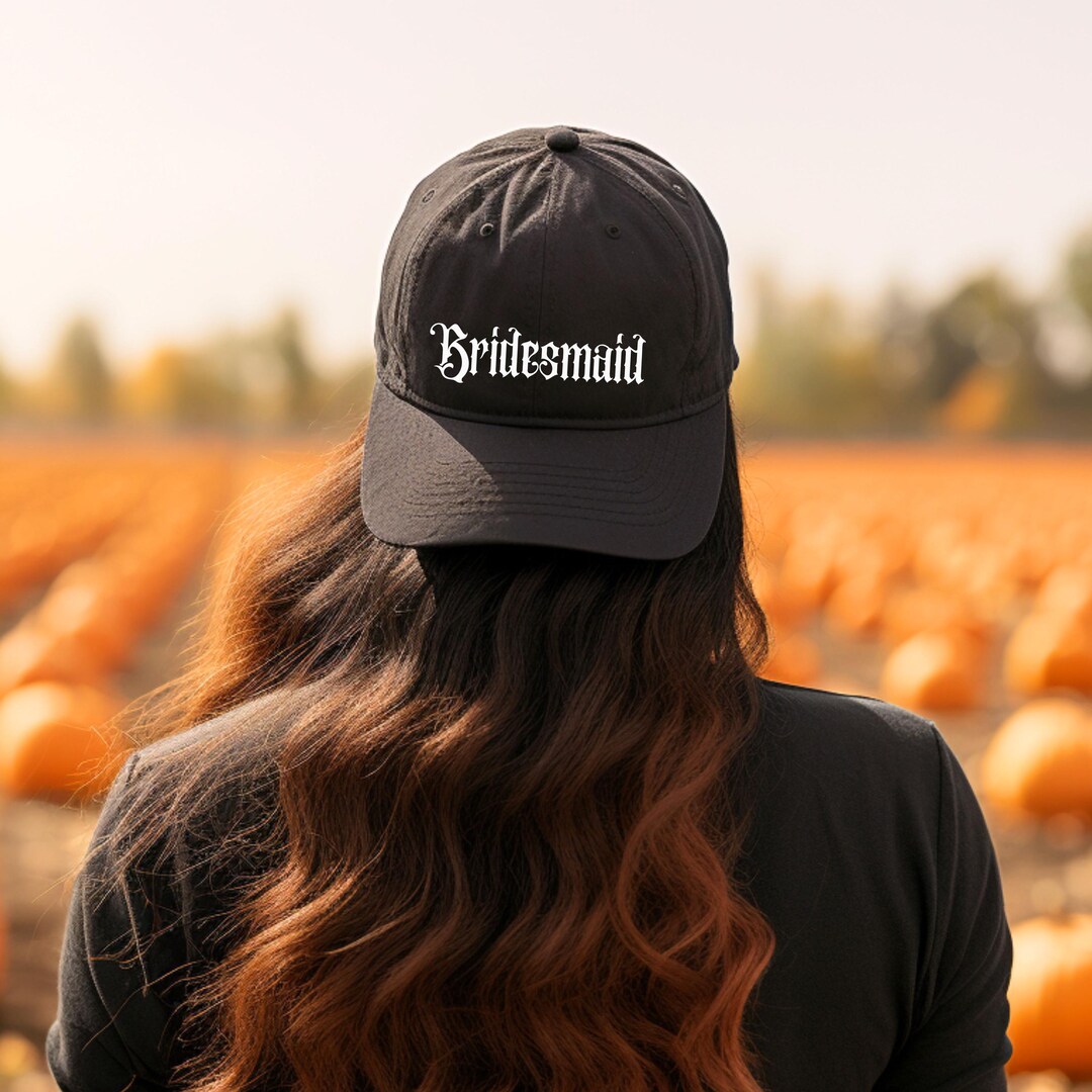 Gothic Bridesmaid Baseball Cap Goth Wedding Party Witchy Wedding Hat ...