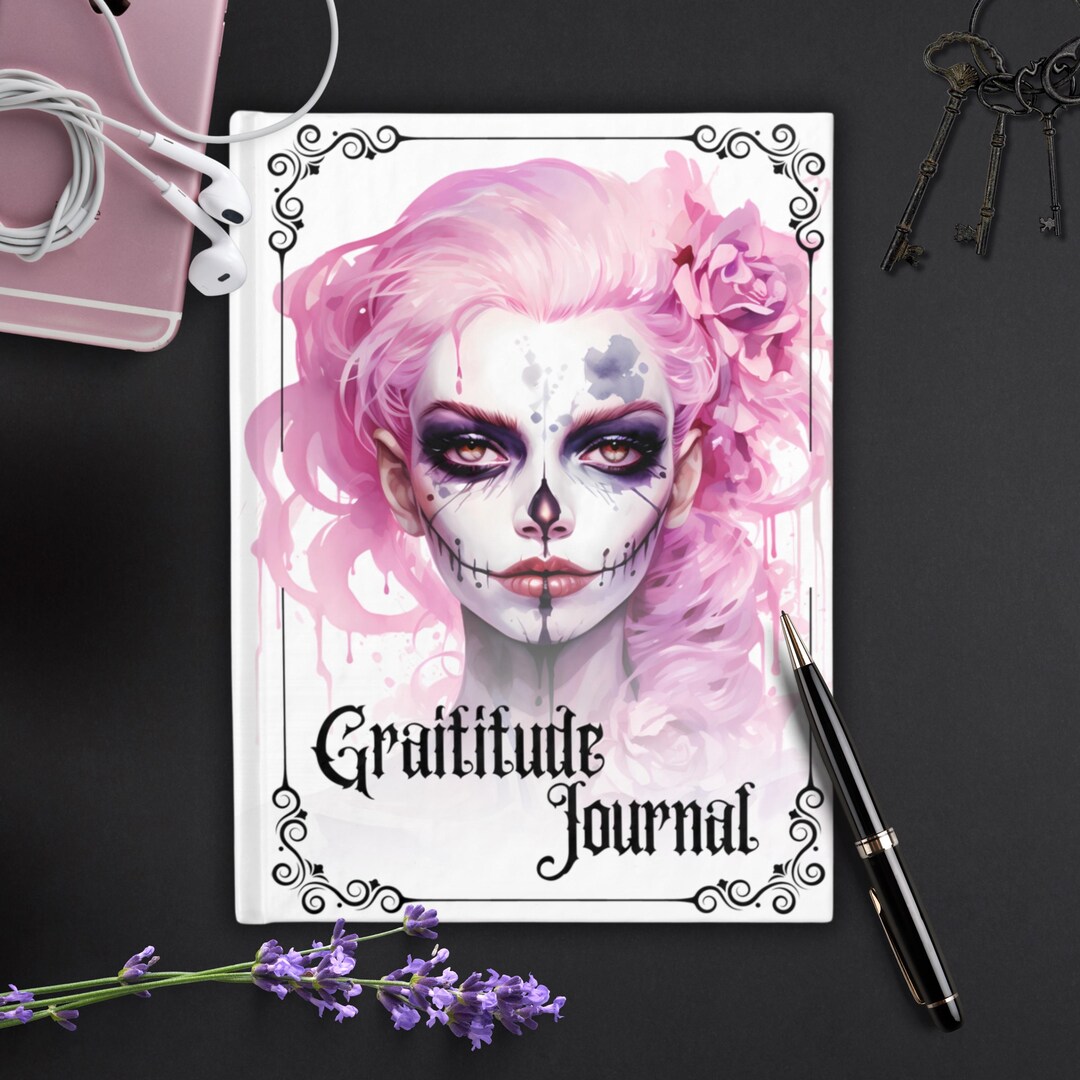 Gothic Gratitude Journal Witchy Gothic Design Goth Hardcover Journal ...