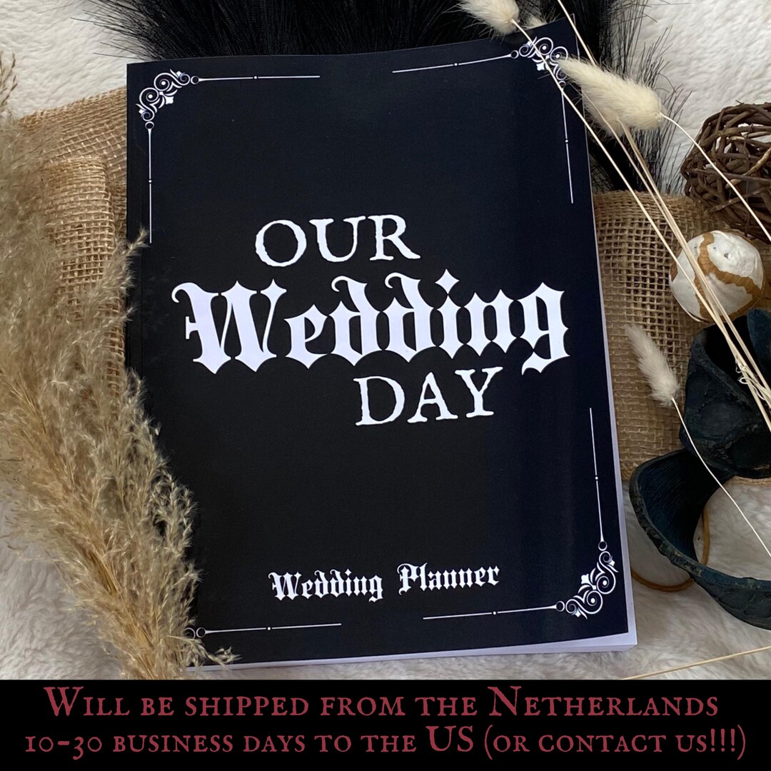 Gothic Wedding Planner Book Gothic Design Ultimate Wedding Binder Moody Organizer Checklist ...