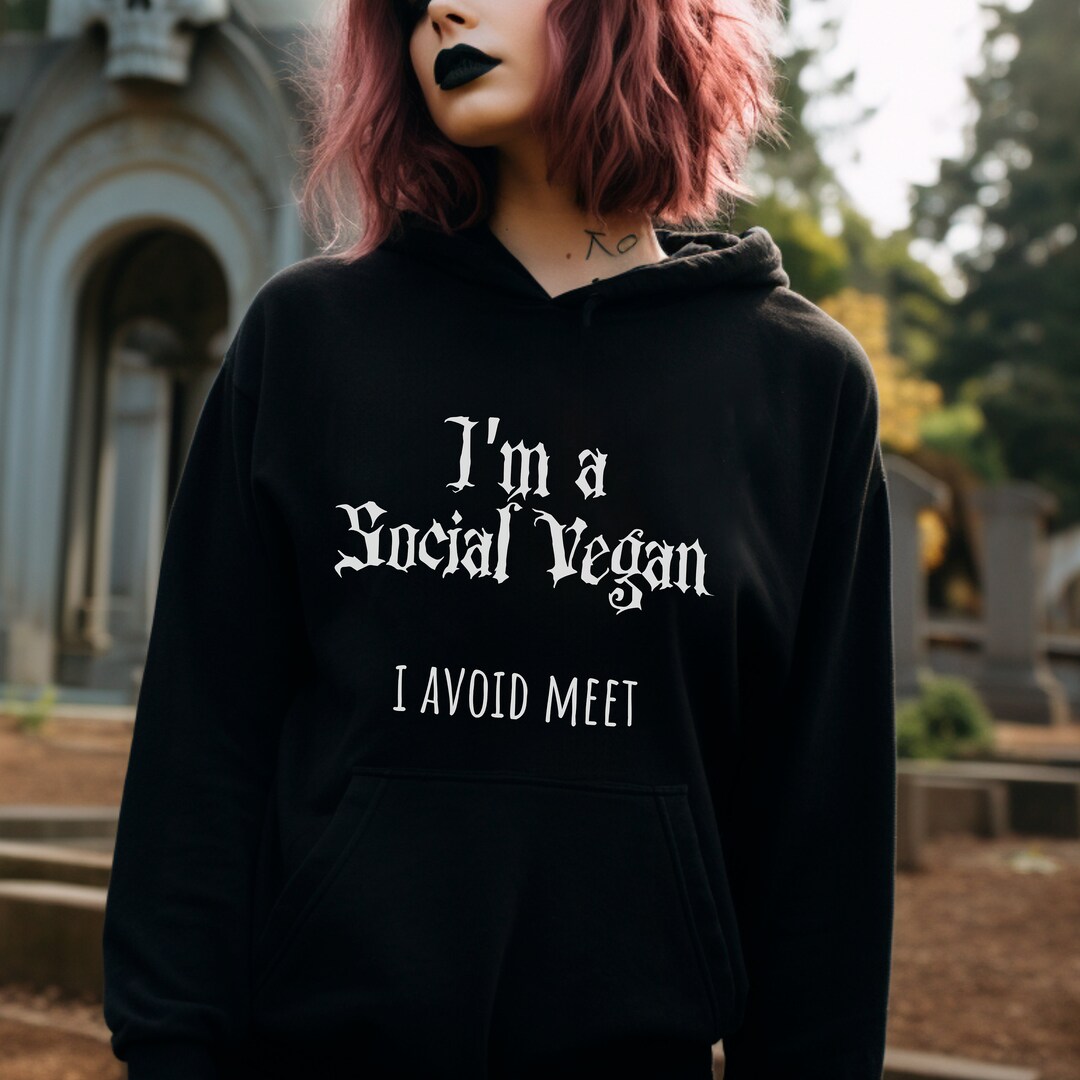Gothic Hoodie Black Gothic Goth Witchy Clothes Aesthetic Emo Hoodie ...