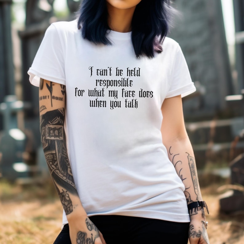 Gothic Shirt Spooky Ghost Design Goth Witchy Clothes Aesthetic Emo ...