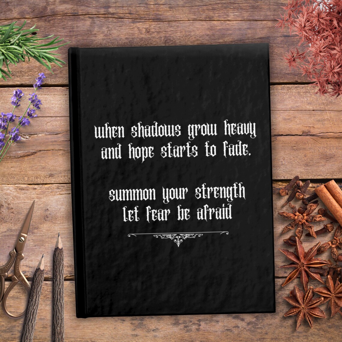 Gothic Motivational Journal Goth Phrase Gifts for Goths Witchy Notebook ...