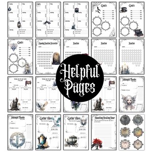 Gothic Planner Pages ADHD Planner Daily Printable Pages, Pagan Journal ...