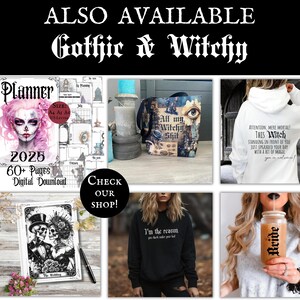 Gothic Journal Crow Core Notebook Black Hardcover Goth Diary Aesthetic ...