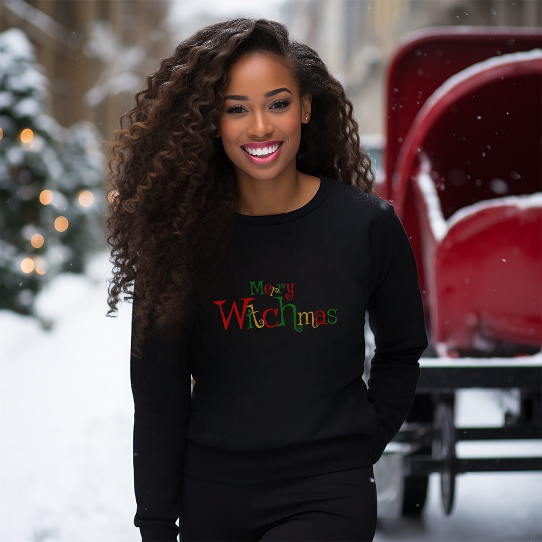 Merry Witchmas Sweater, Christmas Sweatshirt, Christmas Witch Gift ...