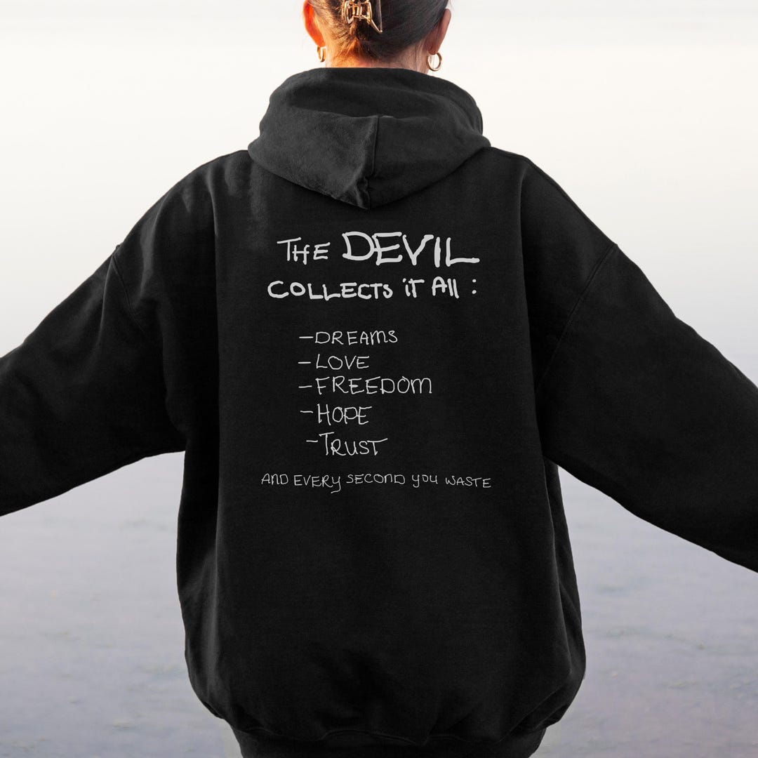 Gothic Hoodie Black Goth Witchy Clothes Aesthetic Emo Hoodie Funny ...