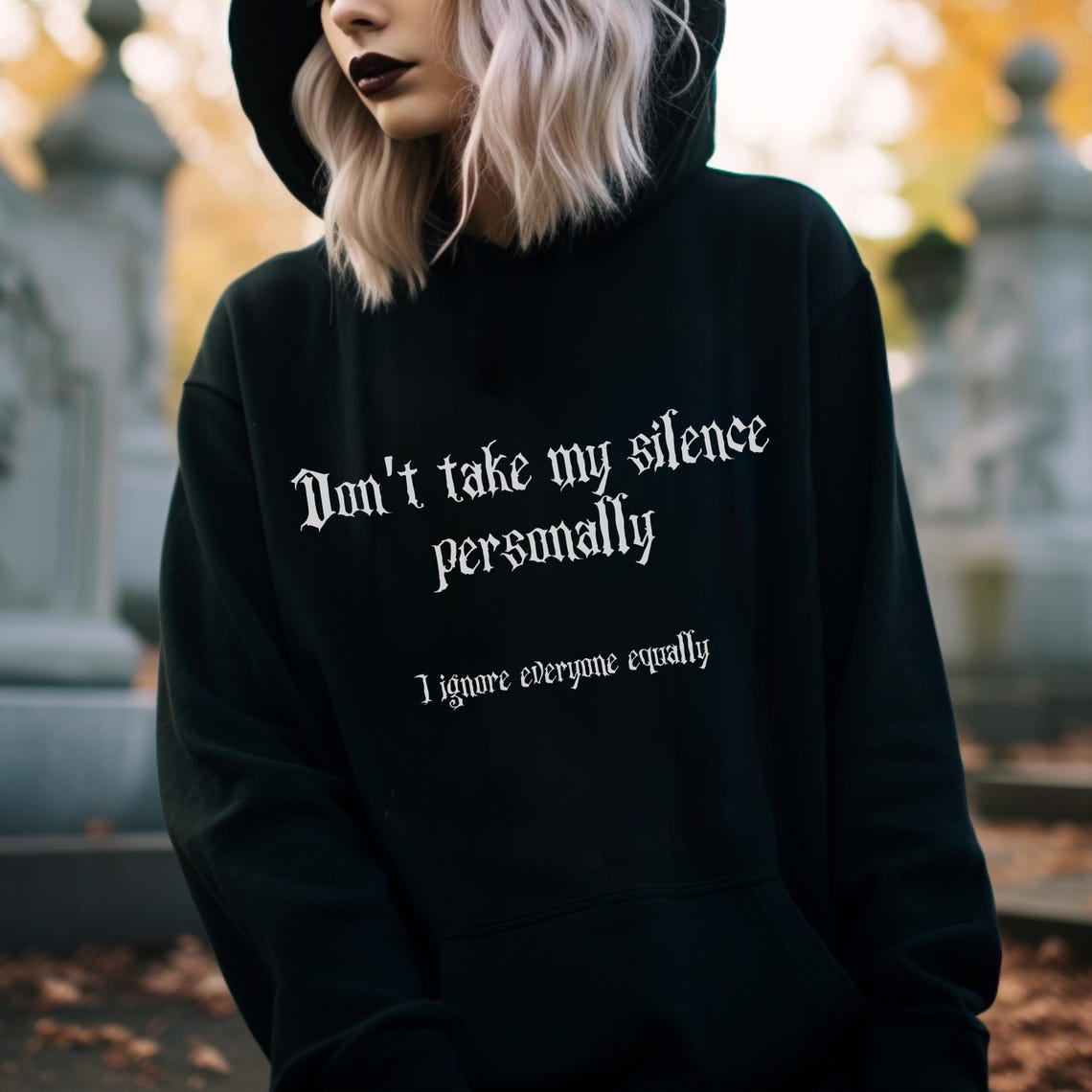 Gothic Hoodie Black Gothic Goth Witchy Clothes Aesthetic Emo Hoodie ...