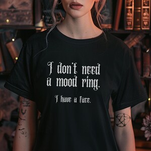 Gothic Shirt Sarcastic Funny Phrase Goth Witchy Clothes Aesthetic Emo ...