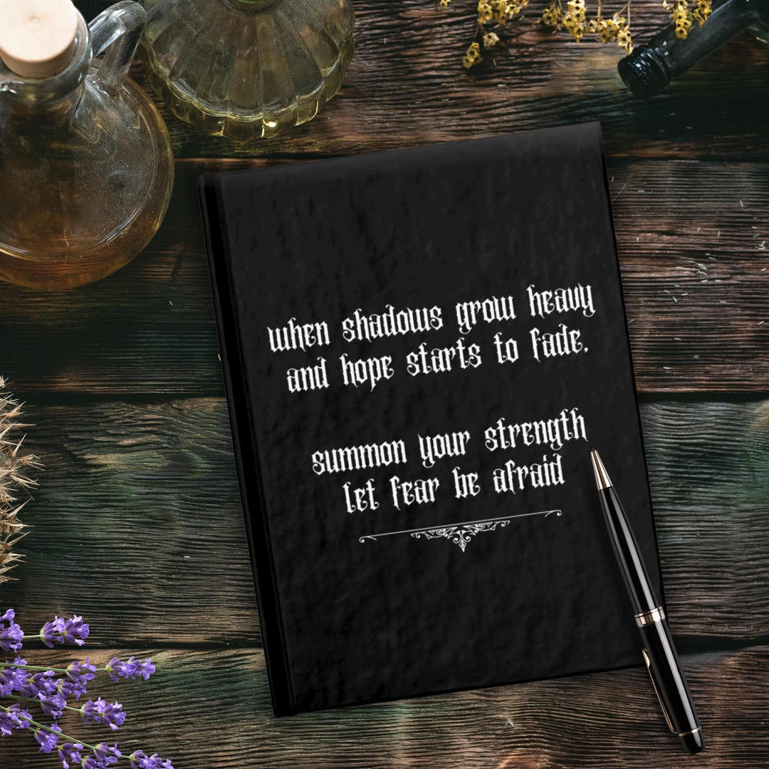 Gothic Motivational Journal Goth Phrase Gifts for Goths Witchy Notebook ...