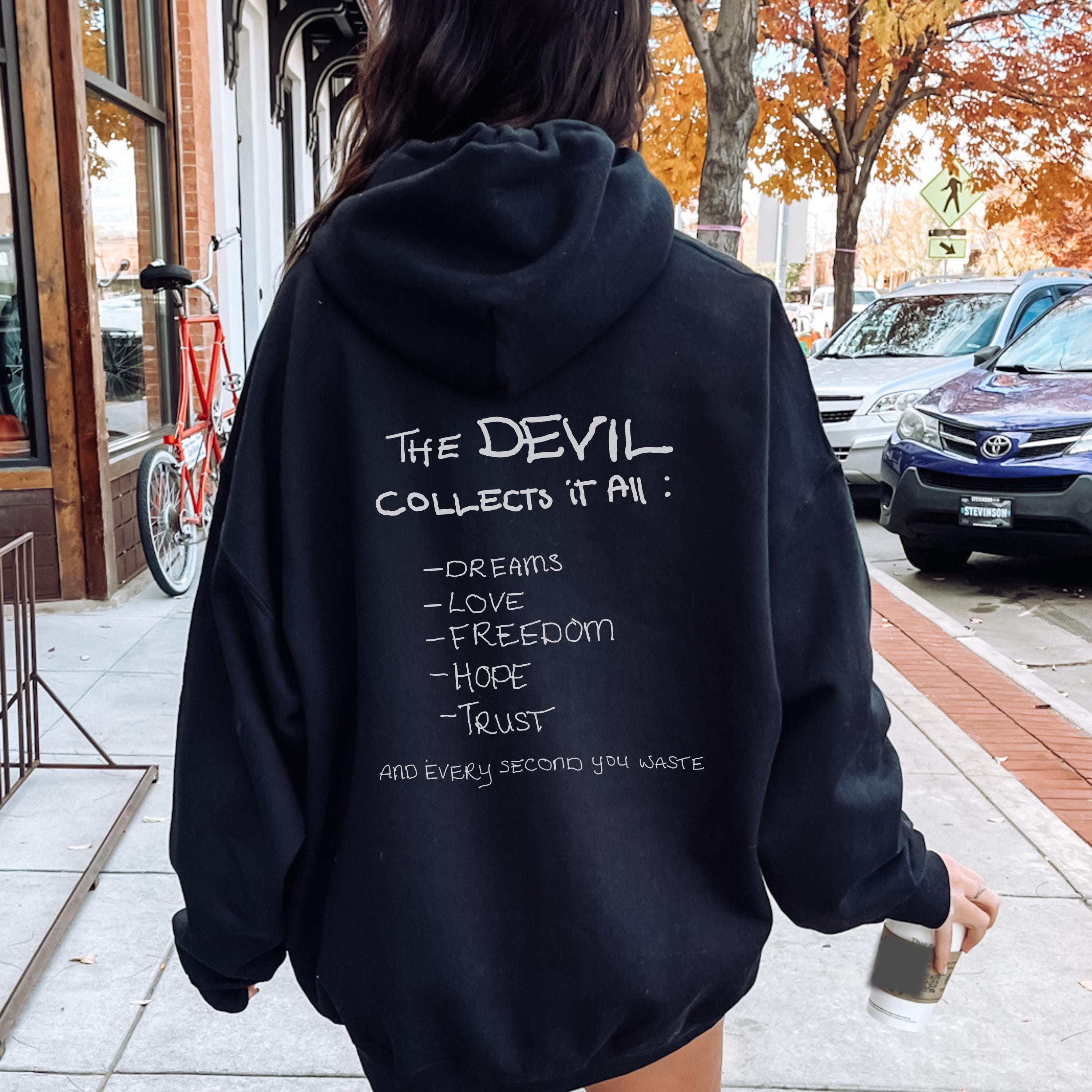Gothic Hoodie Black Goth Witchy Clothes Aesthetic Emo Hoodie Funny ...