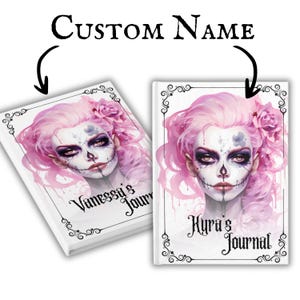 Custom Journal Gothic Design Gratitude Customized Goth Personal Name ...