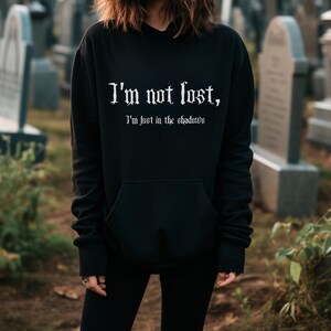 Gothic Hoodie Black Goth Witchy Clothes Aesthetic Emo Hoodie Funny ...