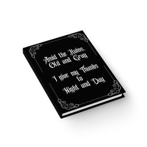 Gothic Gratitude Journal Black Gothic Design Goth Hardcover Journal ...