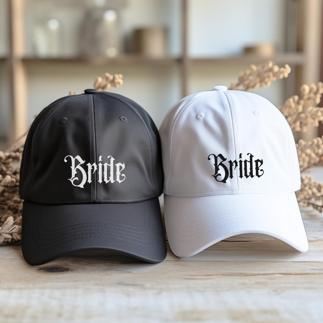 Gothic Bride Cap, Goth Wedding Party Witchy Wedding Baseball Hat Future ...