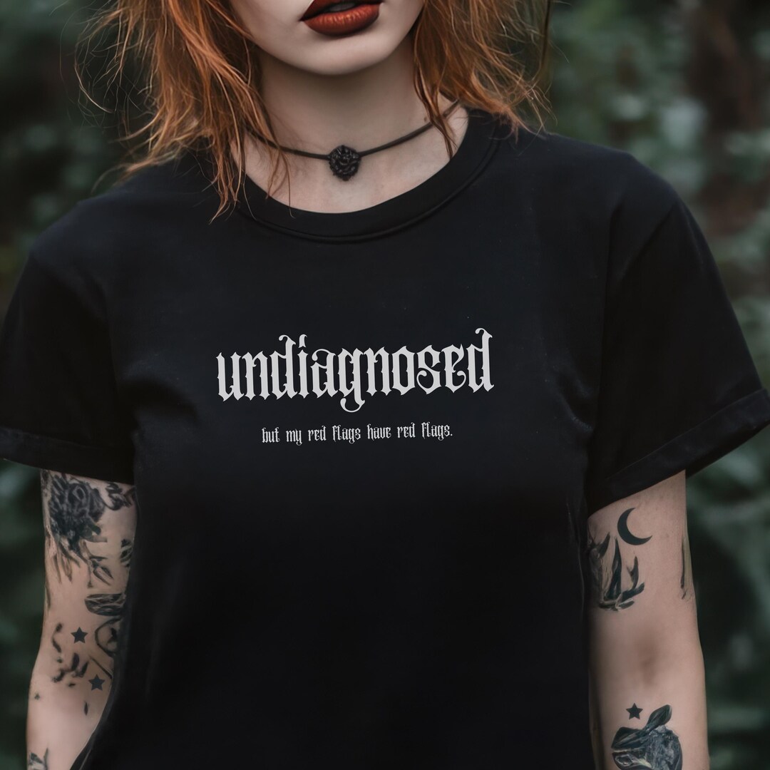 Gothic Shirt Sarcastic Funny Phrase Goth Witchy Clothes Aesthetic Emo ...