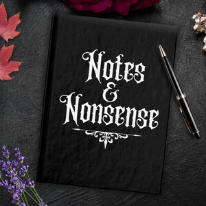 Gothic Journal Funny Sarcastic Goth Phrase Gifts for Goths Witchy ...