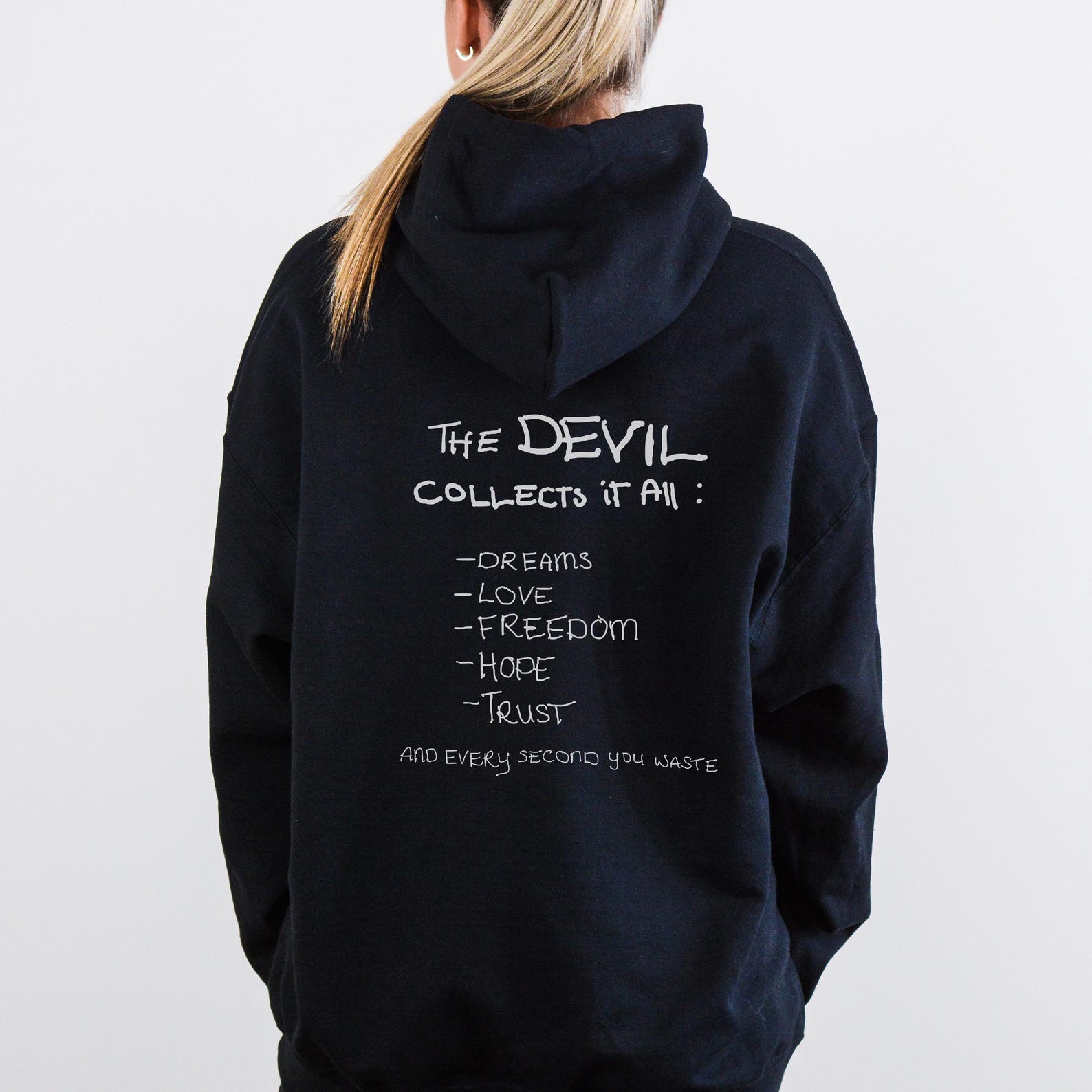 Gothic Hoodie Black Goth Witchy Clothes Aesthetic Emo Hoodie Funny ...