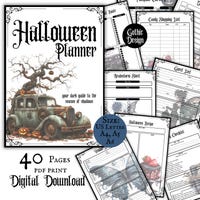 Halloween Planner Bundle: Spooky Printable Stationery (PDF) - Etsy