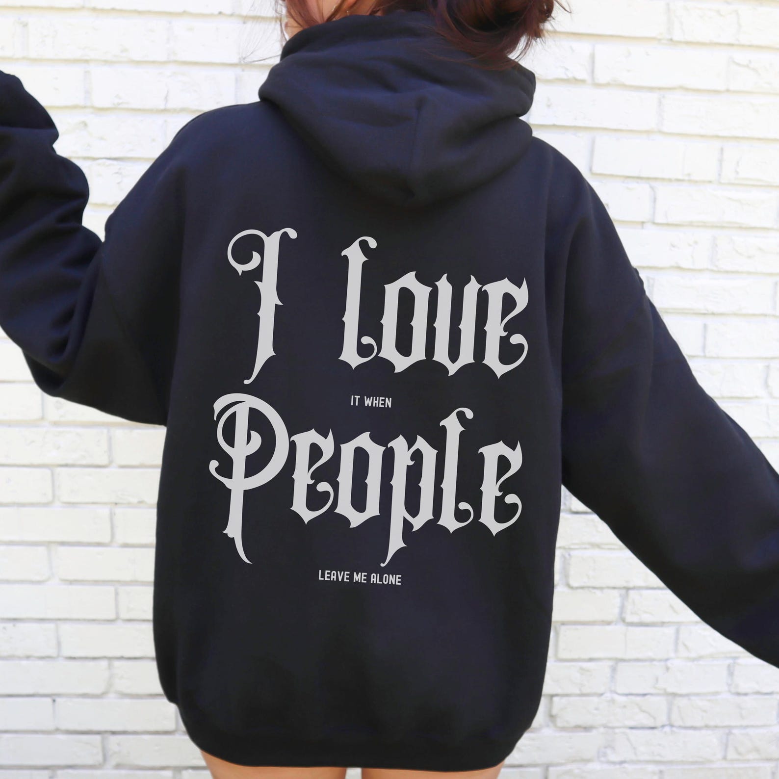 Gothic Hoodie Black Goth Witchy Clothes Aesthetic Emo Hoodie Funny ...