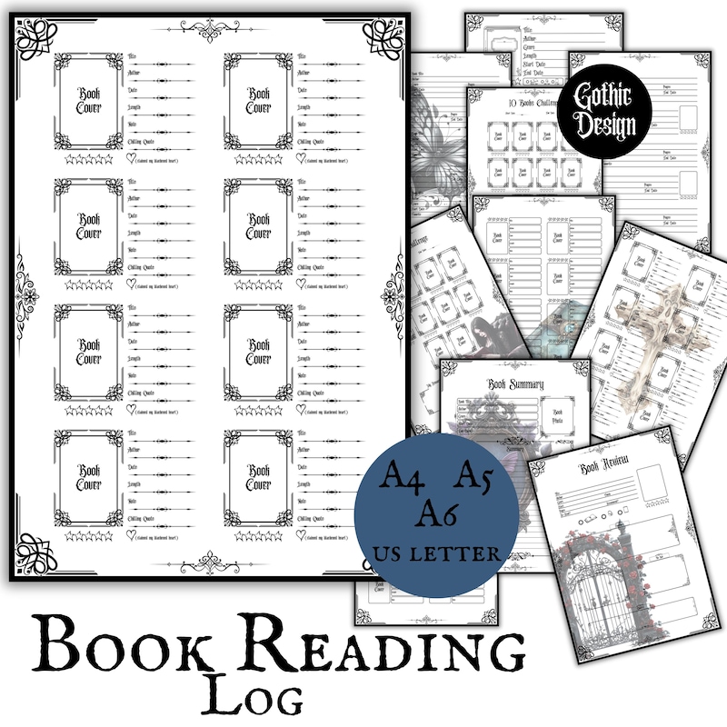 Goth Journal Template - Etsy