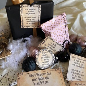 Gothic Christmas Gift Tags Vintage Printable Download Witchy Gift ...