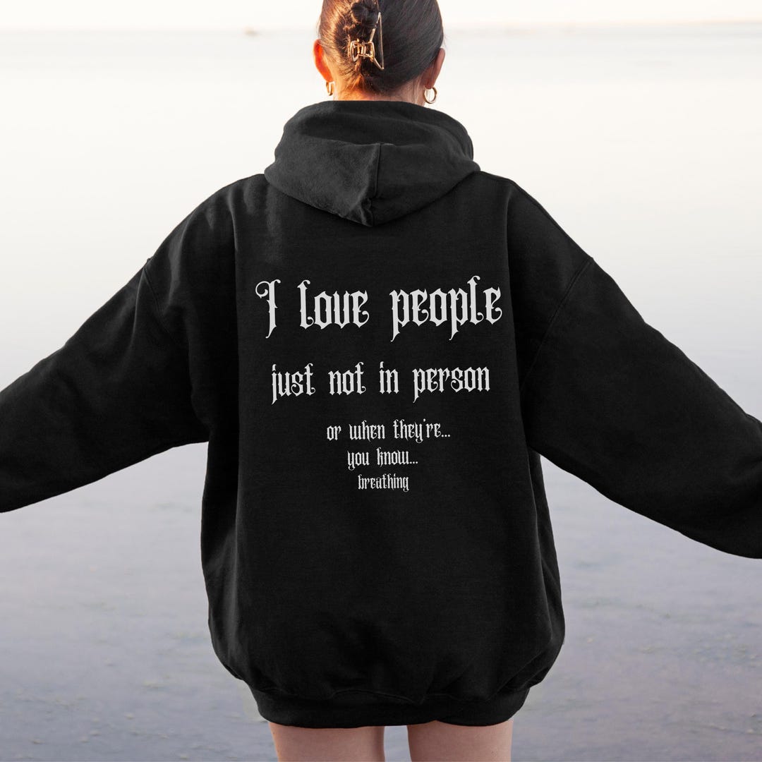 Gothic Hoodie Black Goth Witchy Clothes Aesthetic Emo Hoodie Funny ...