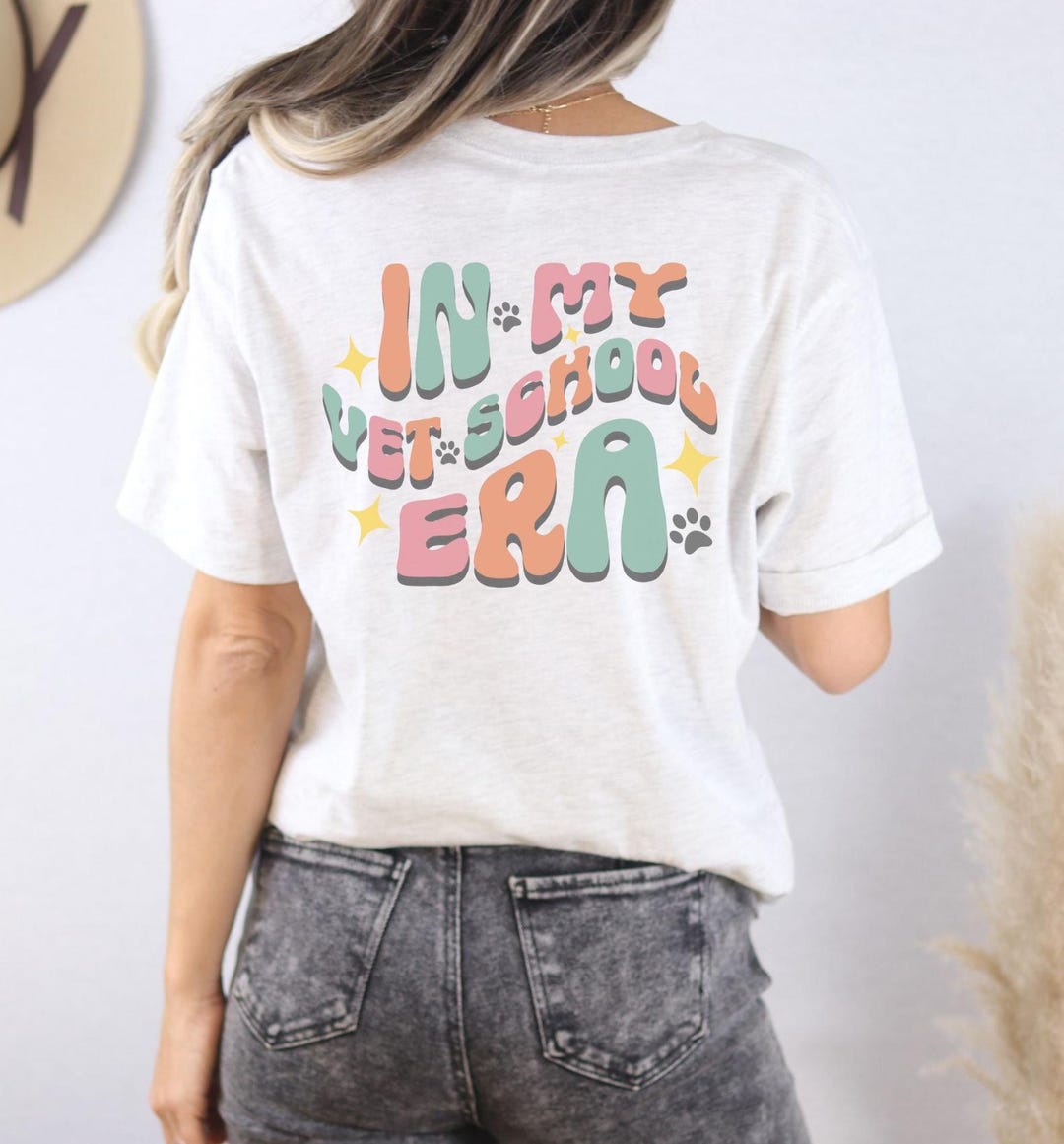 Future Vet Gift Tshirt, in My Vet School Era Shirt for Veterinary ...