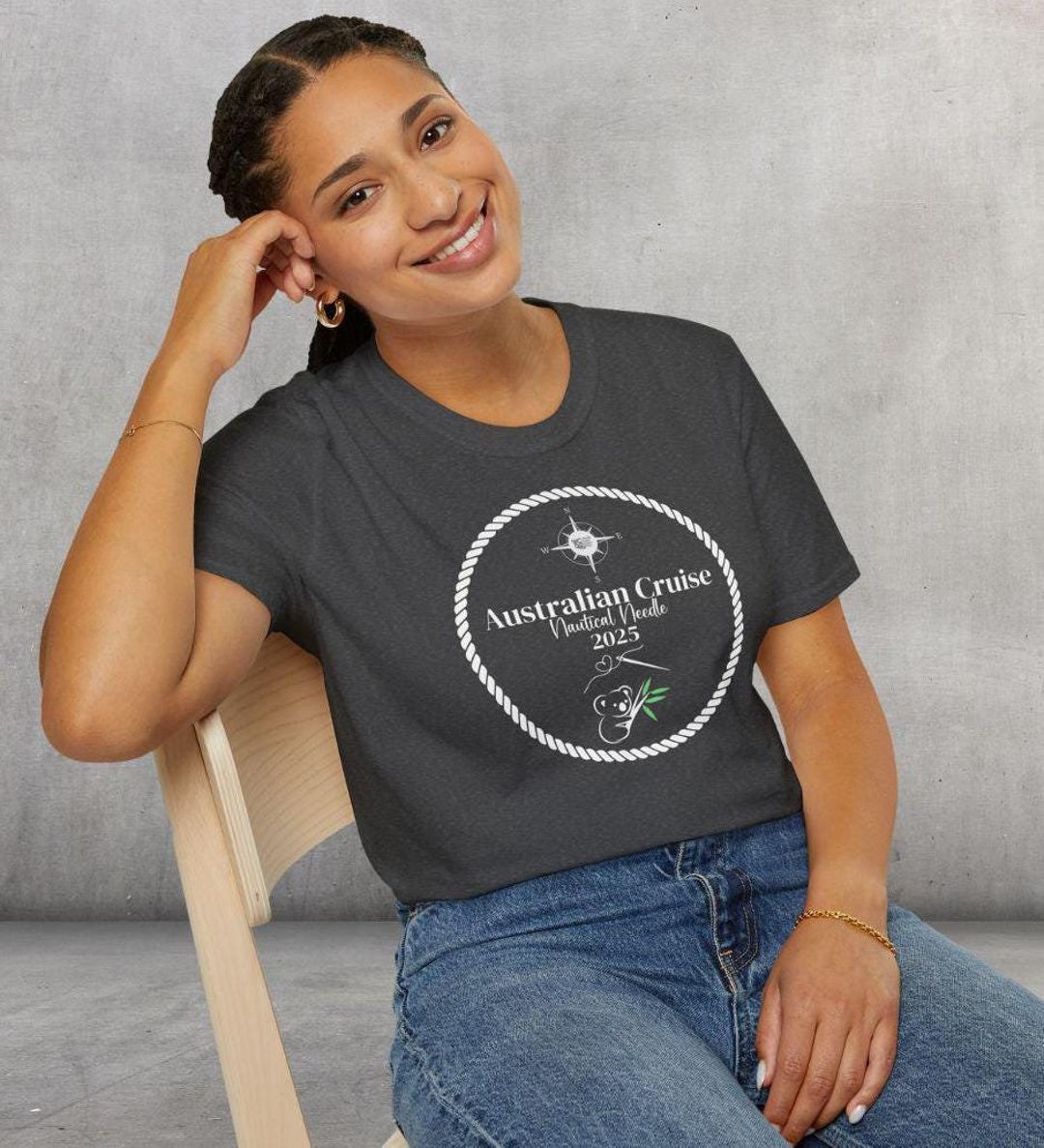 Nautical Needle Final Unisex Softstyle T-shirt - Etsy Australia