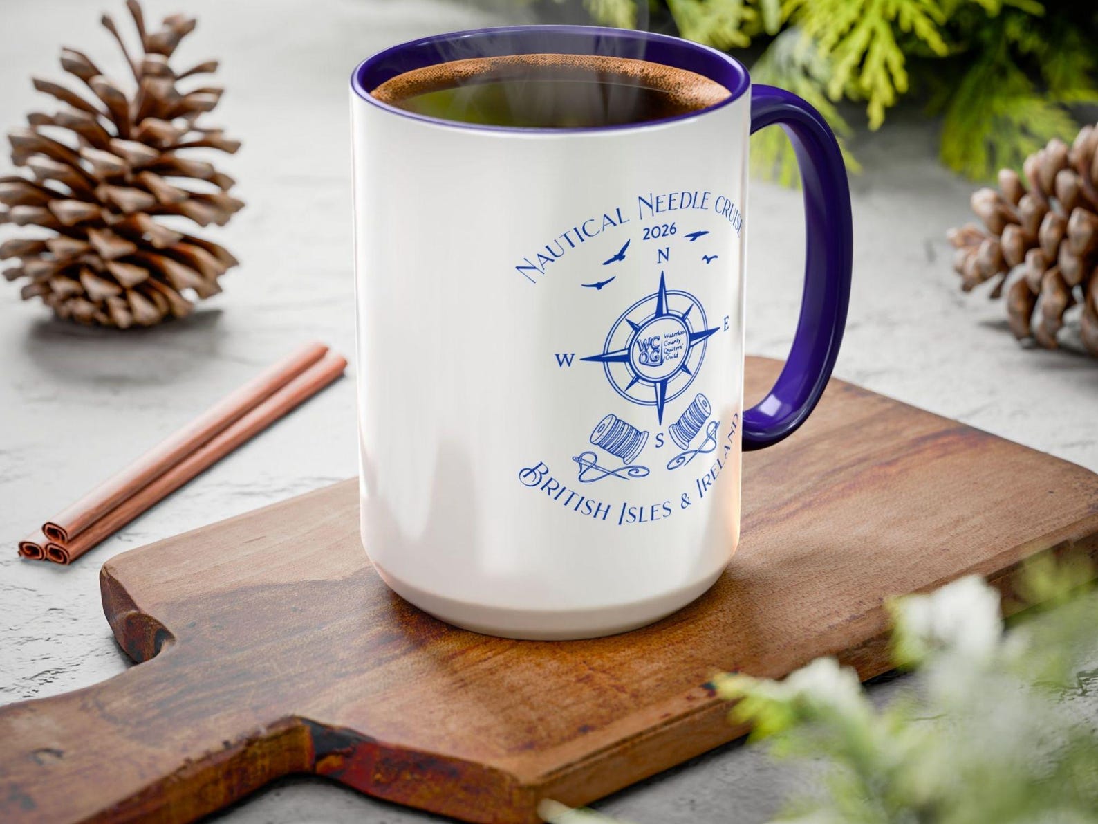 2026 Nautical Needle Coloured Ceramic Mug 11oz - Etsy Canada