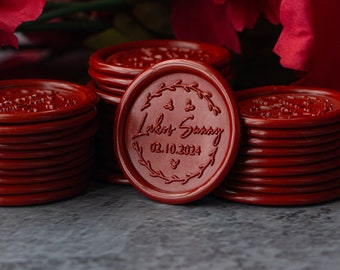With Love Self Adhesive Wax Seals, Self Adhesive Wax Seals, Monogram ...