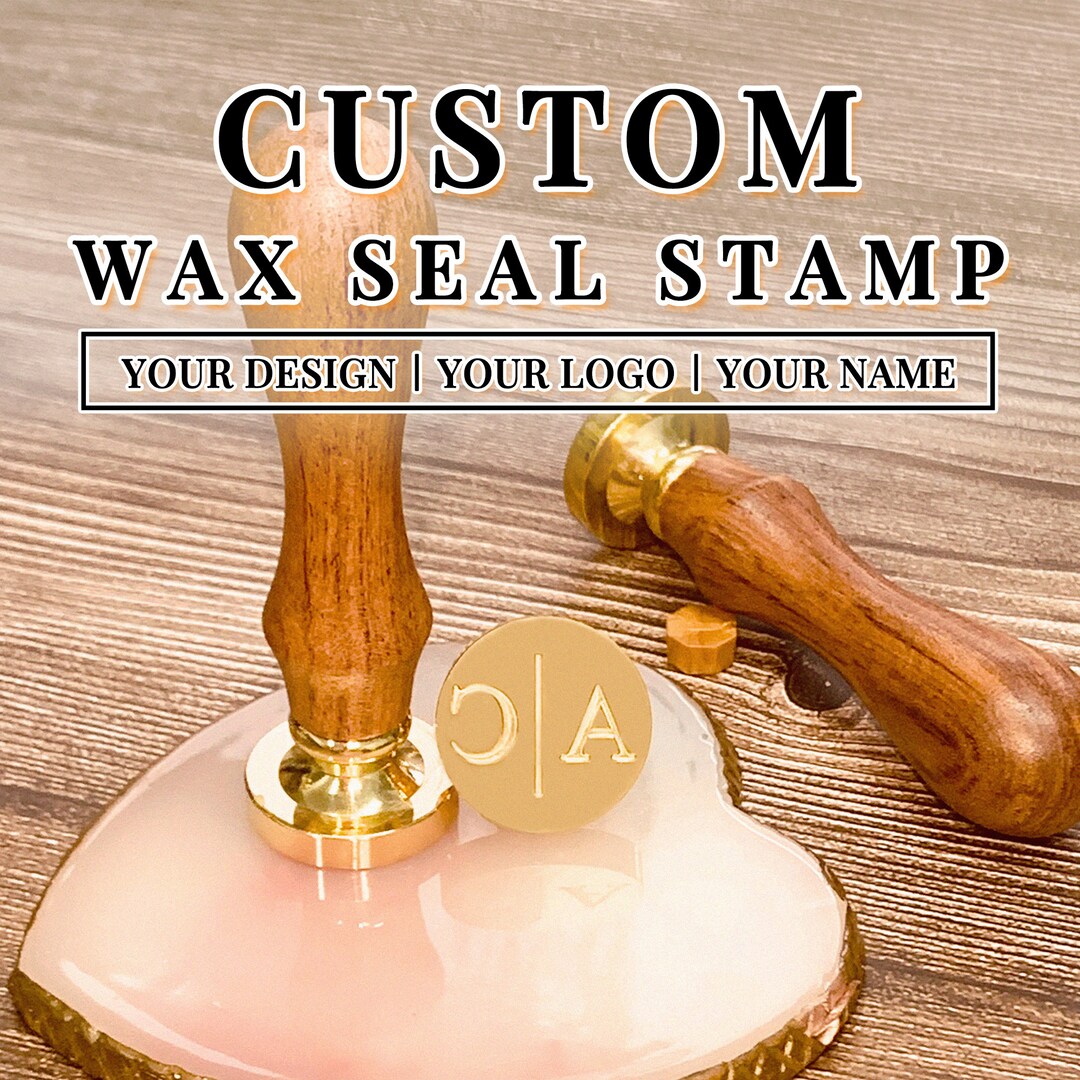 Custom Wax Seal Stamp Kit, Any Logo Can Be Customized, Custom Wax Seal ...
