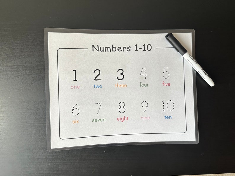 Number Tracing - Count 1-20 - Practice Writing for Preschool Homeschool ...