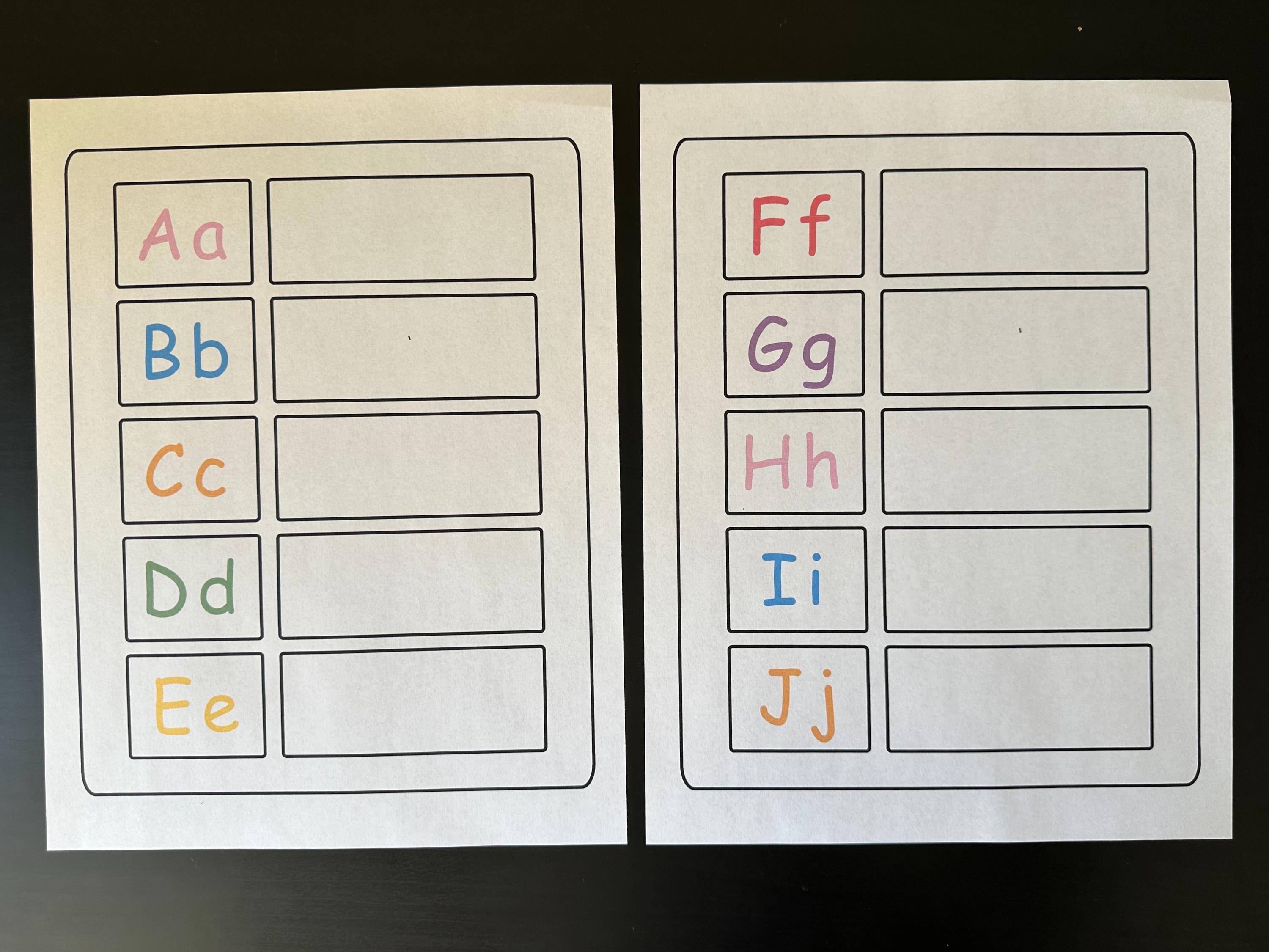 Alphabet Matching Puzzle - Learn the Letters Activity for Preschool ...
