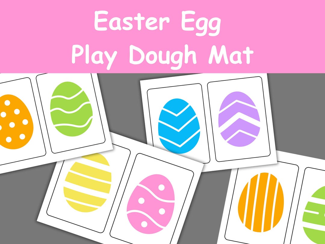 Easter Egg Play Dough Mat - Preschool Homeschool or Kindergarten ...