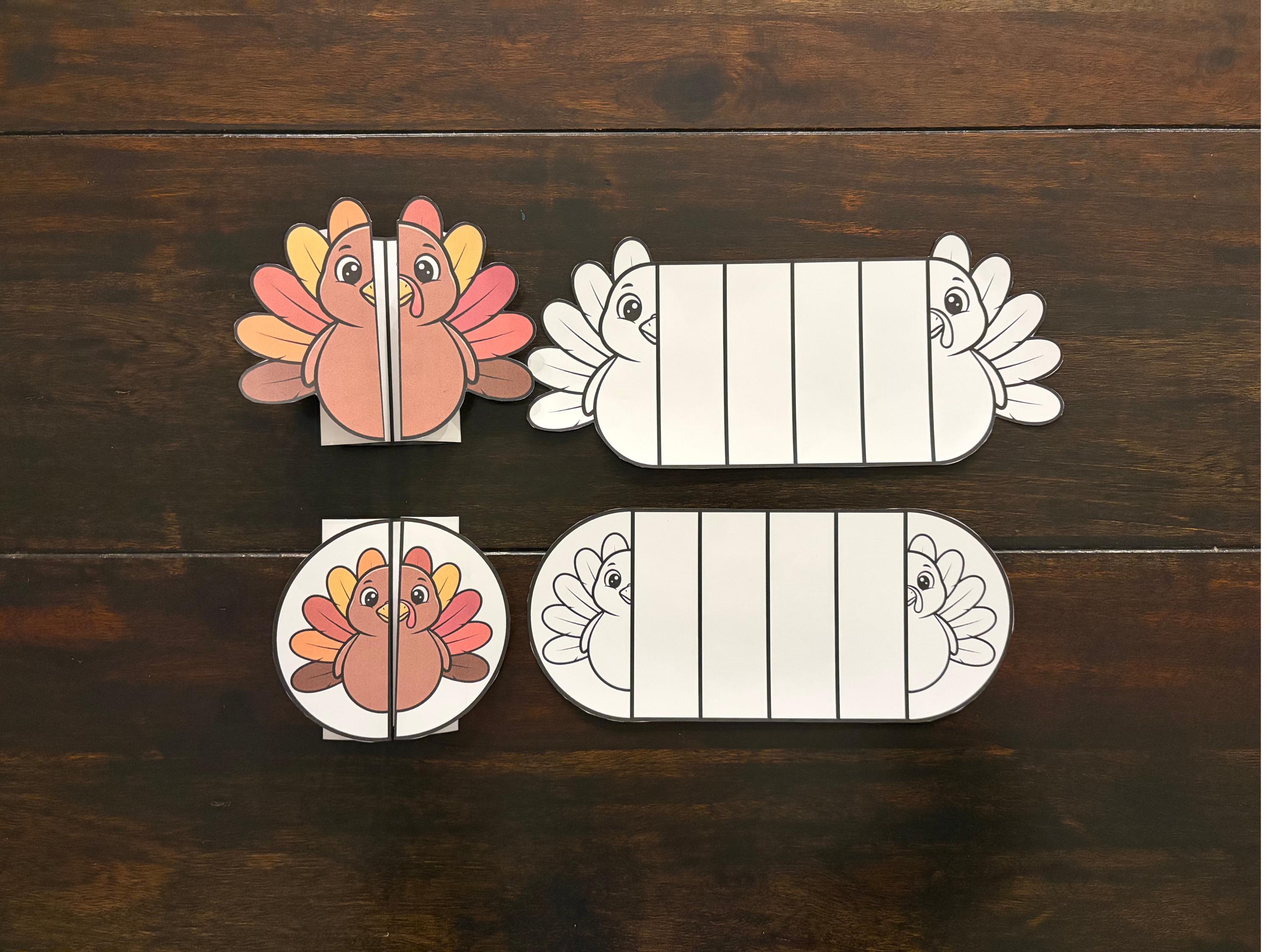 Thankful Turkey Craft Activity - Thanksgiving - Fall Activity for Kids ...