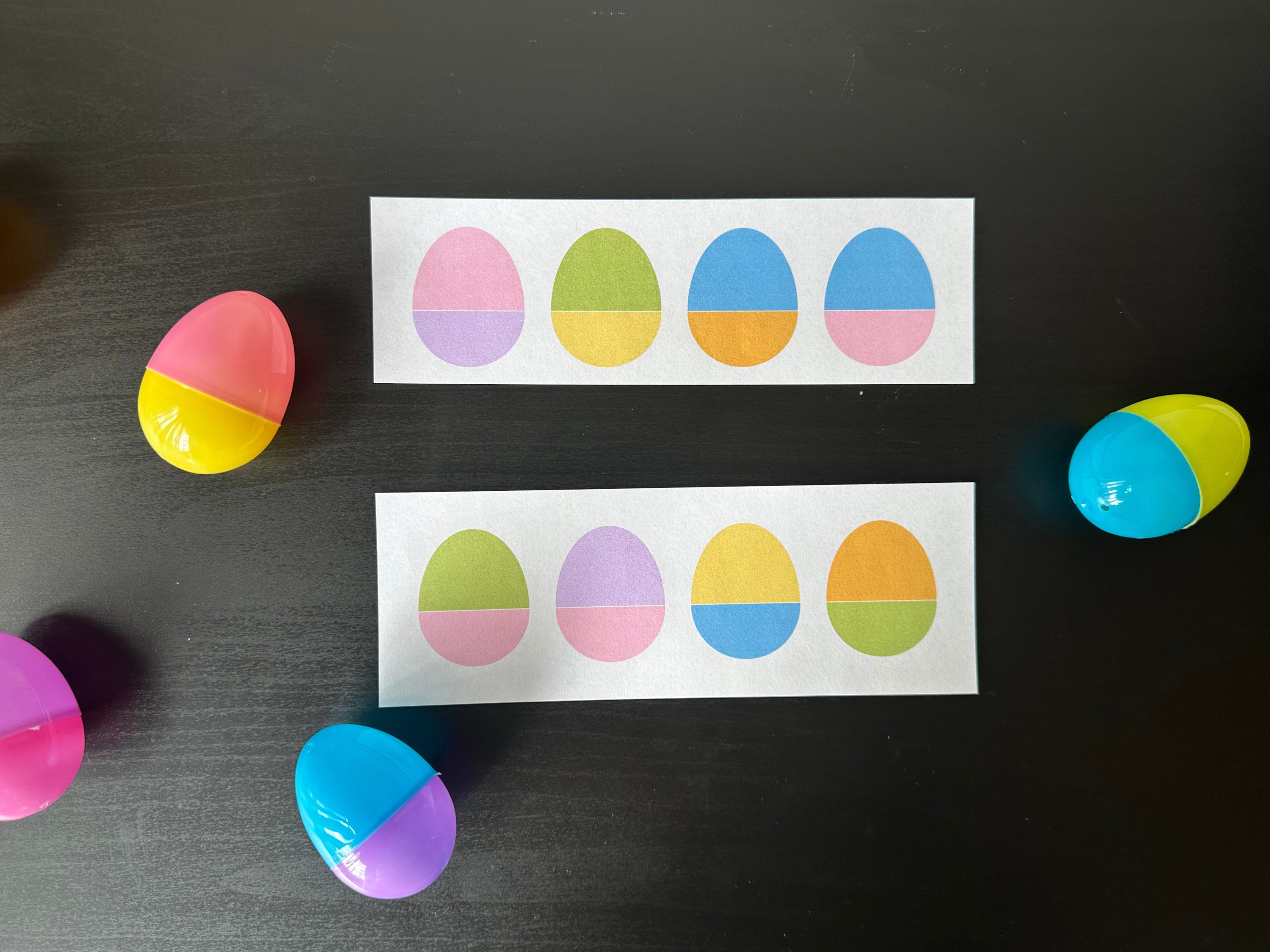 Easter Egg Matching Puzzle - Preschool Homeschool or Kindergarten ...