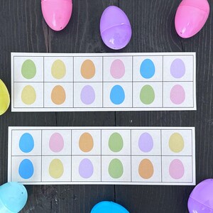 Easter Egg Matching Puzzle - Preschool Homeschool or Kindergarten ...