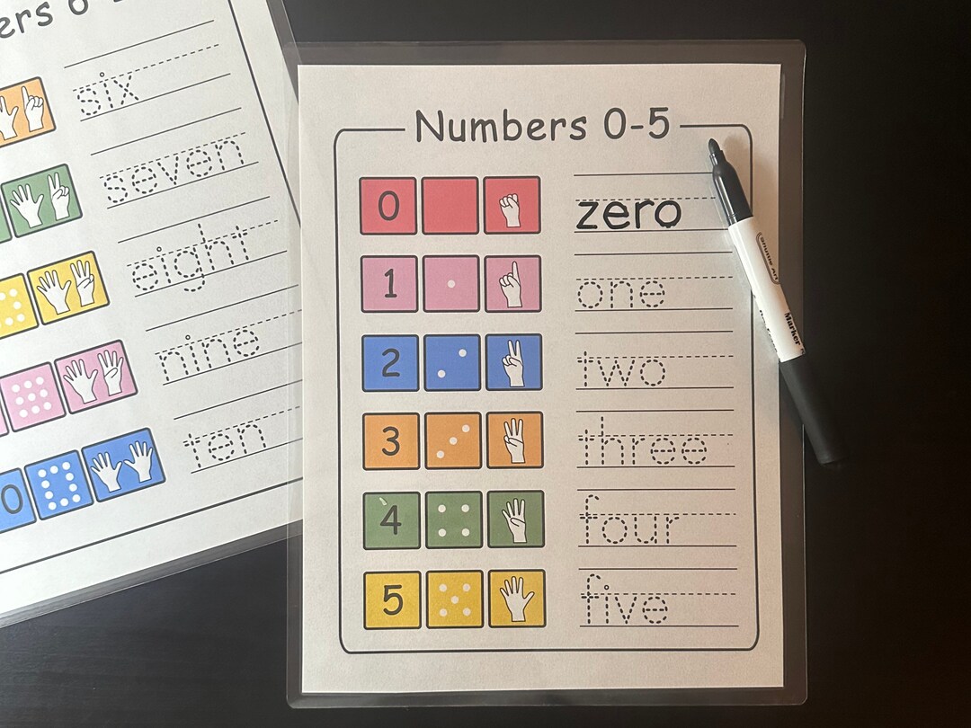 Number Tracing - Count 1-10 - Practice Writing Number Words for ...