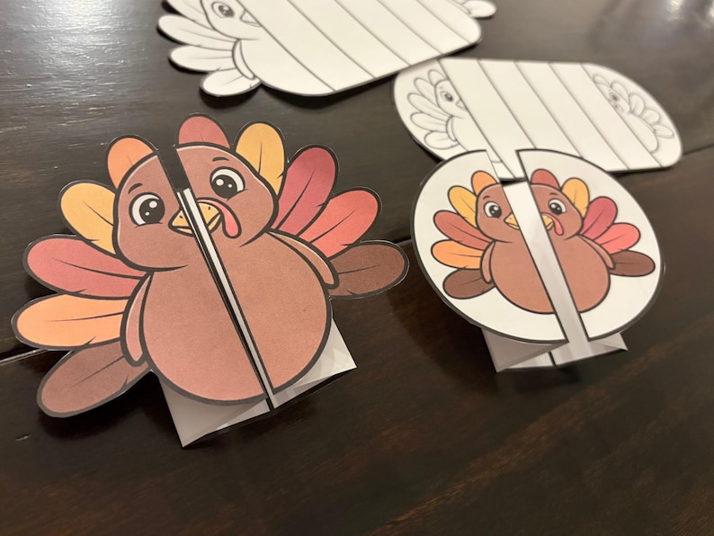 Thankful Turkey Craft Activity - Thanksgiving - Fall Activity for Kids ...