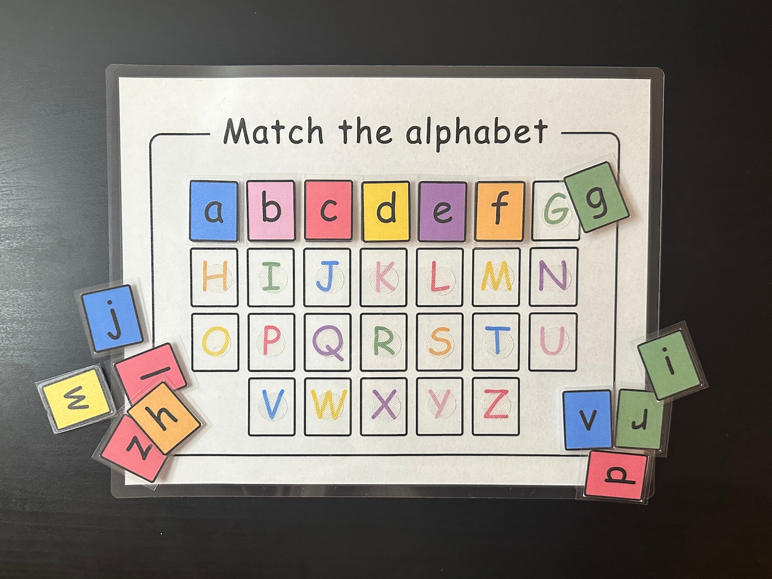 Alphabet Matching Puzzle - Learn the Letters Activity for Preschool ...