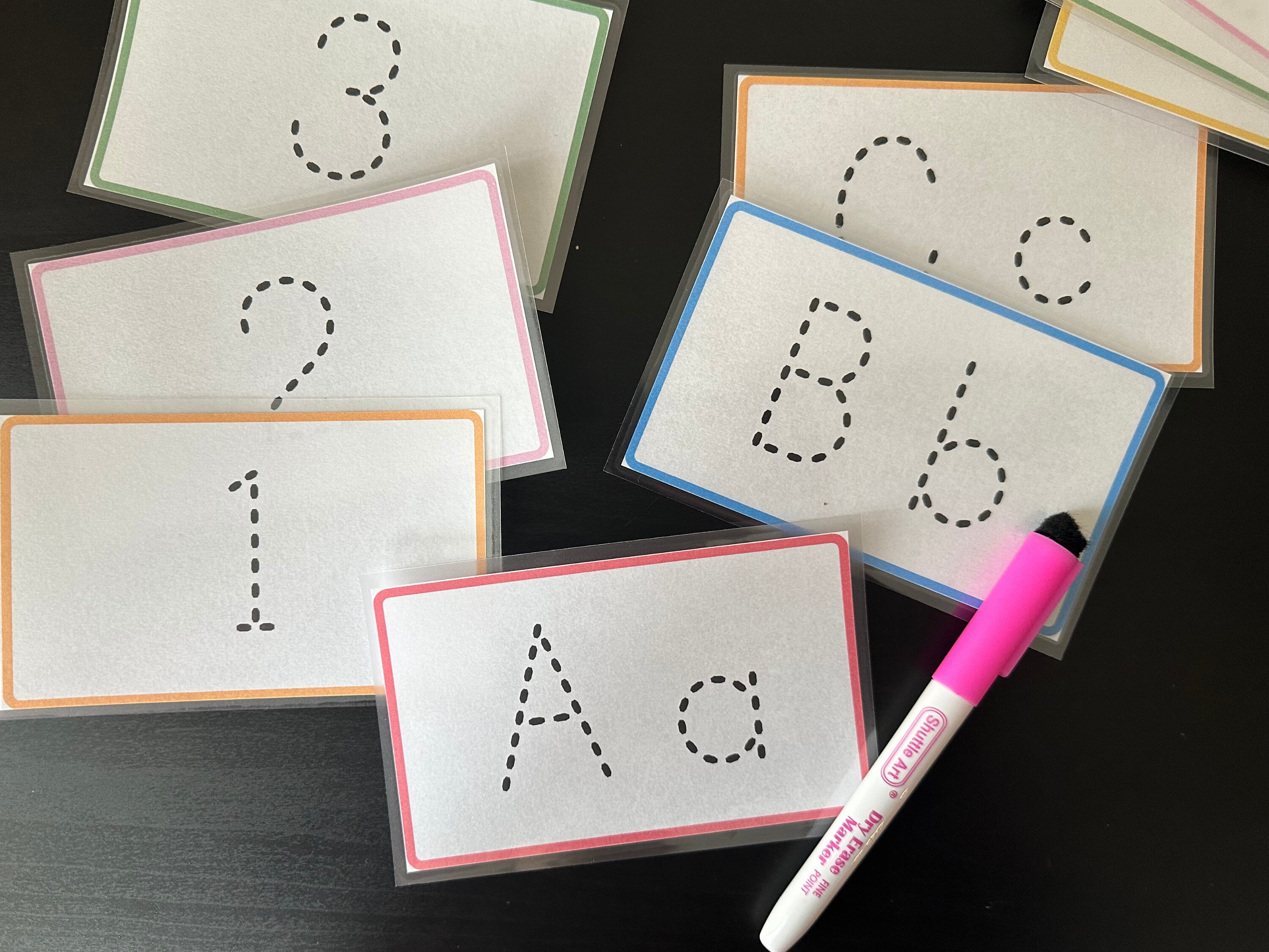 Letter & Number Tracing Cards - Tracing 1-20 - Alphabet - Practice ...
