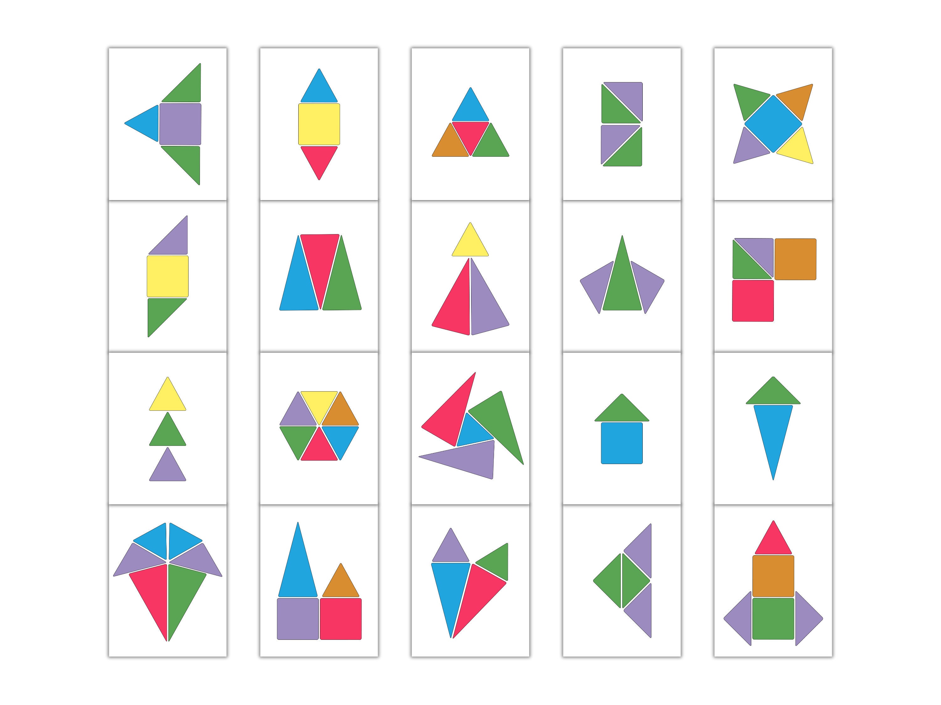 Magnetic Tile Puzzle Cards - Etsy