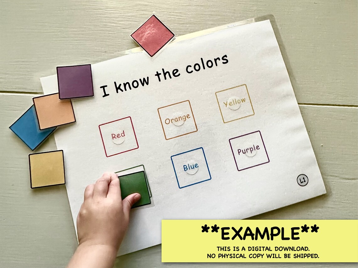 Printable Preschool Busy Book Activities for Toddlers - Etsy