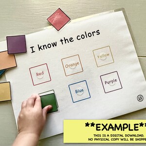 Printable Preschool Busy Book Activities for Toddlers - Etsy