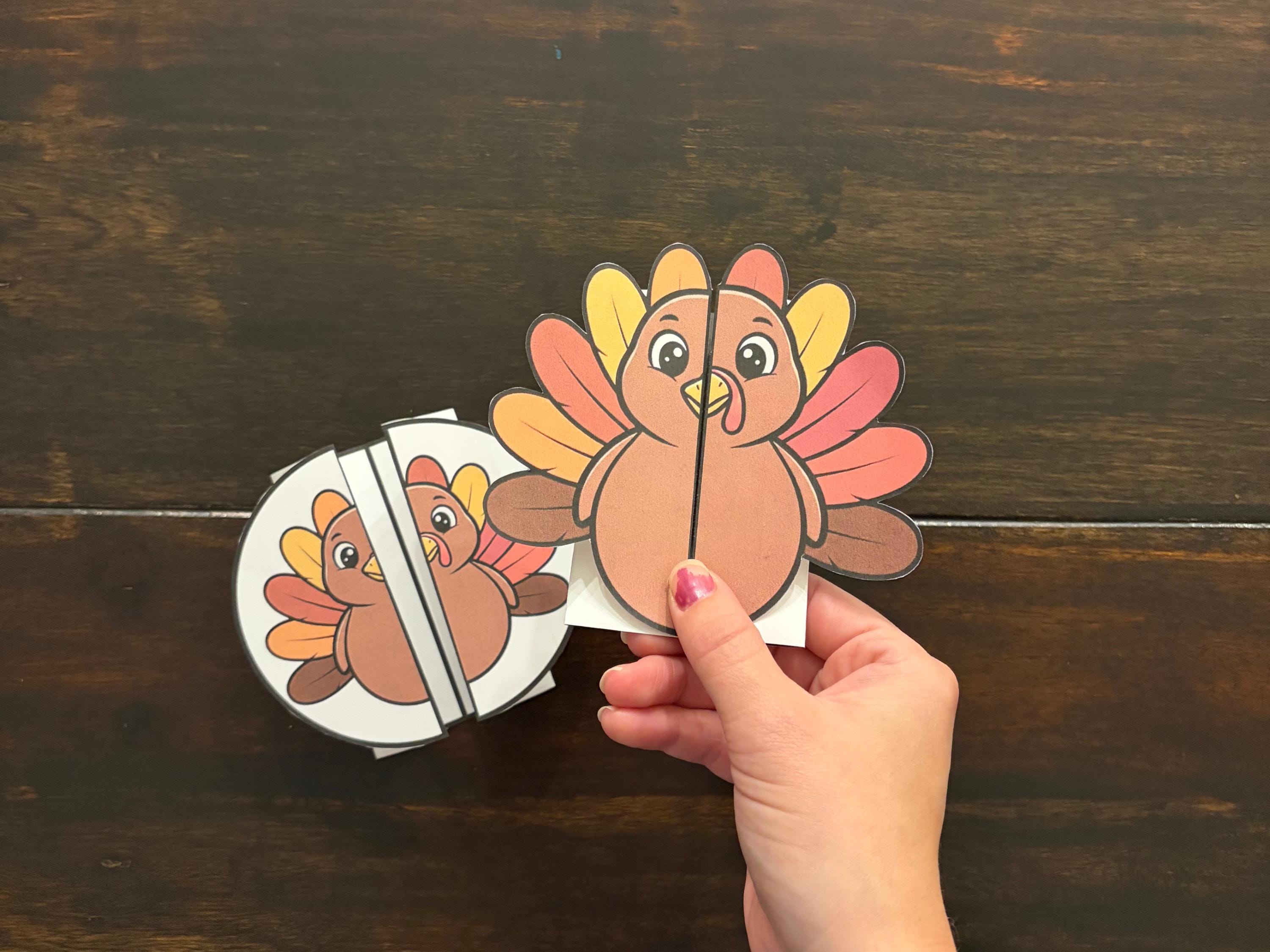 Thankful Turkey Craft Activity - Thanksgiving - Fall Activity for Kids ...