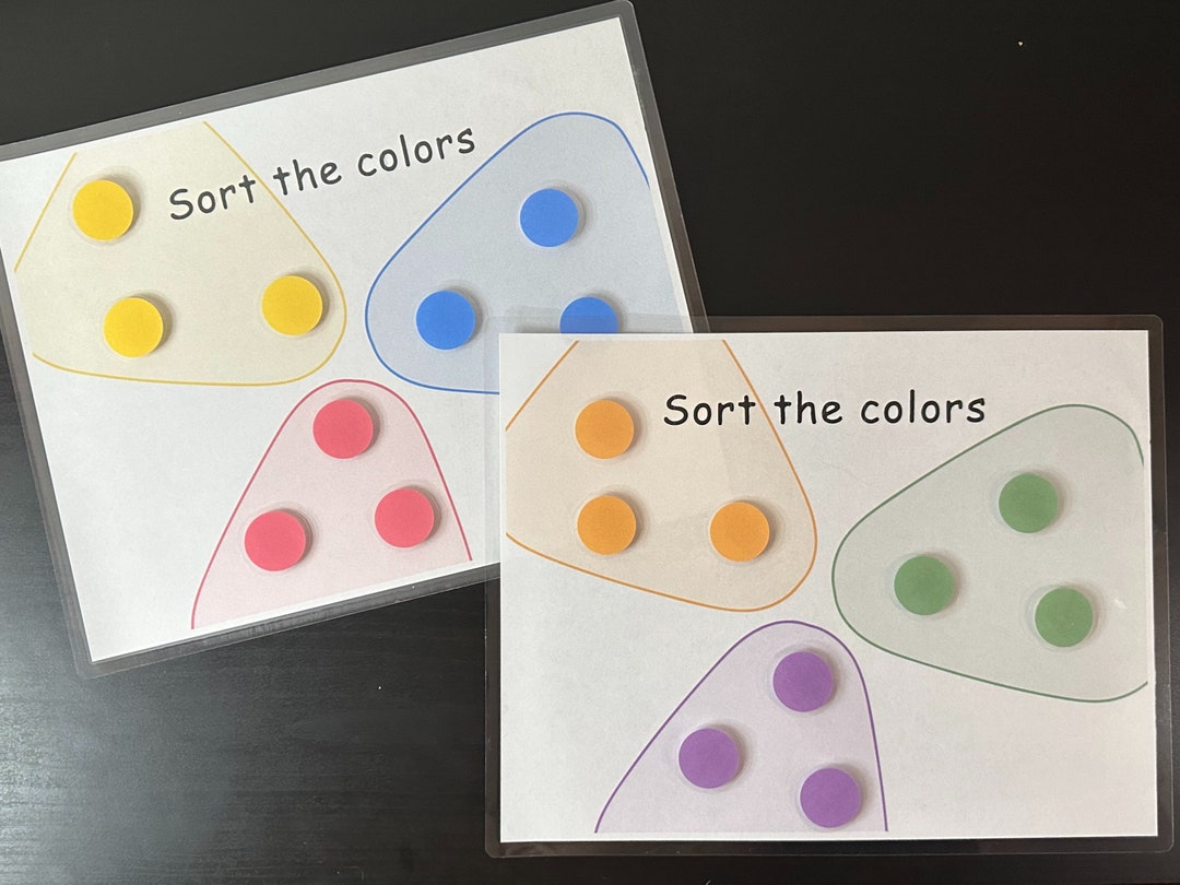 Sort Colors - Busy Book Activity for Preschool, Kindergarten ...