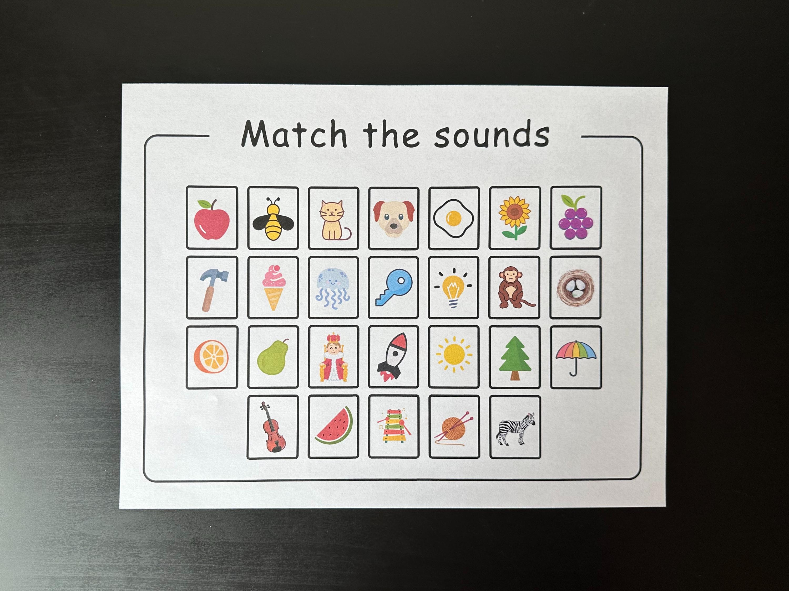 Alphabet Matching - Beginning Sounds With Pictures Puzzle - Learn ...