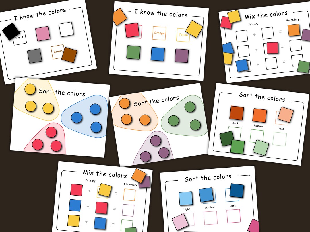 Colors Bundle - Busy Book Activities for Preschool, Kindergarten ...